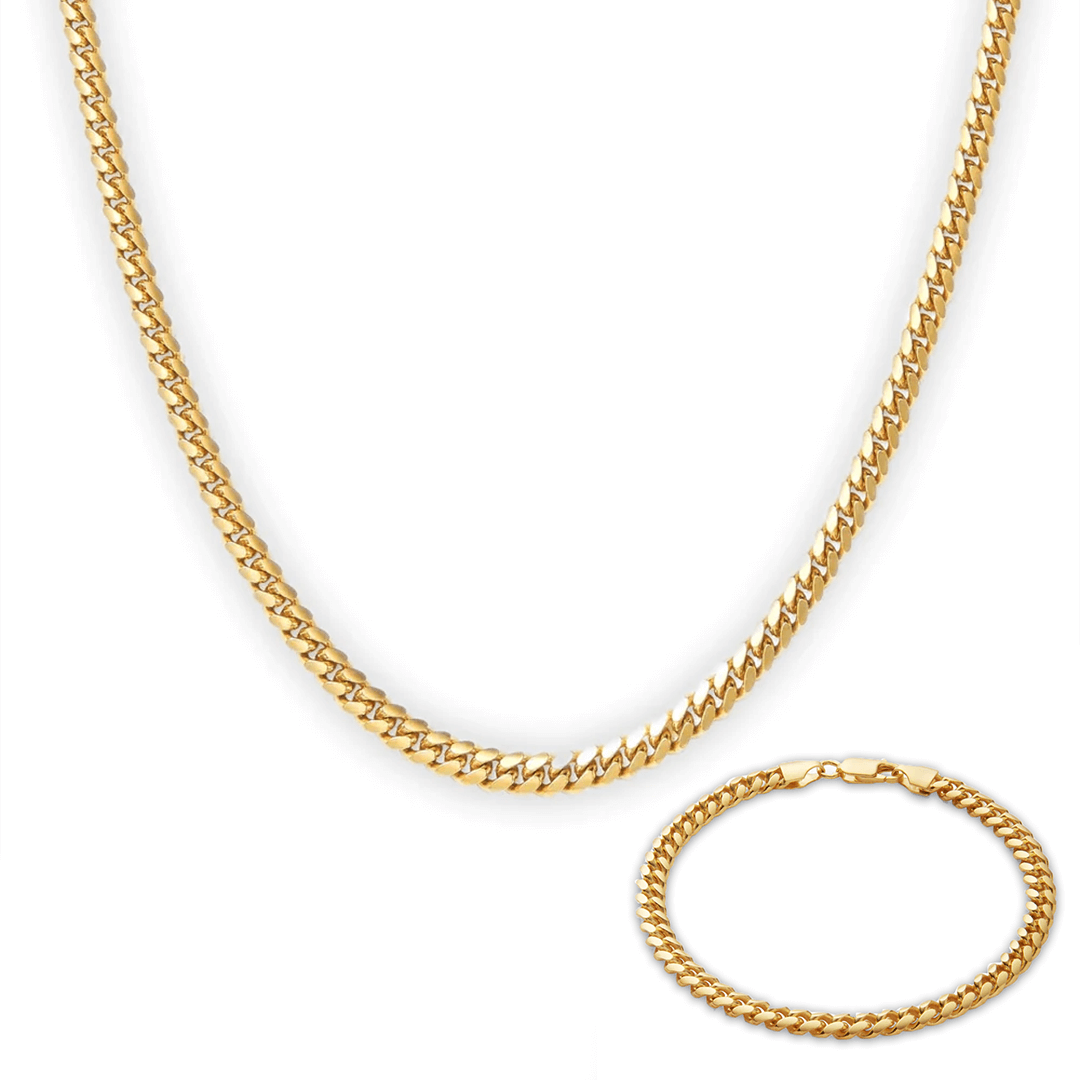 Miami Cuban Set (Gold) 5mm – Undeniable London